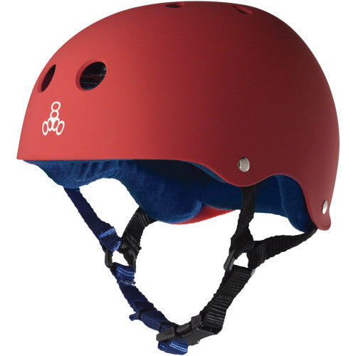 Triple 8 Skate Helmet SS United Red Rubber – Triple Eight